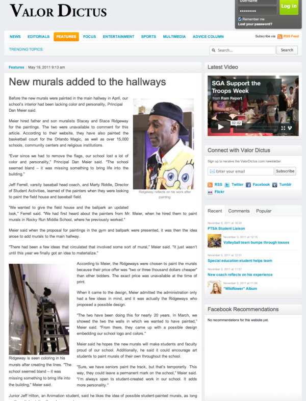 Valor Dictus – New Murals! – MMOTW